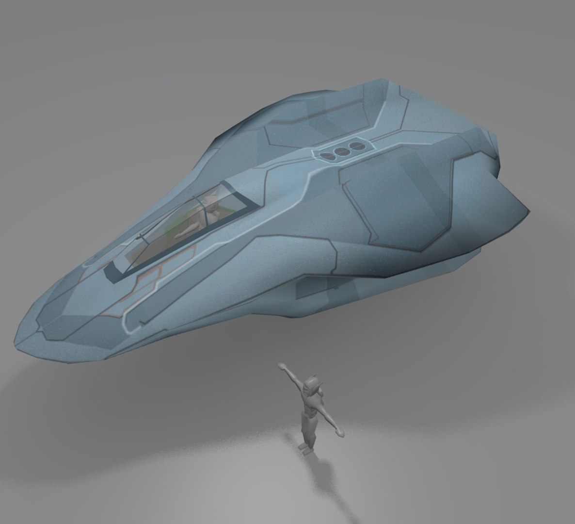 Space Spaceship 3d Blend