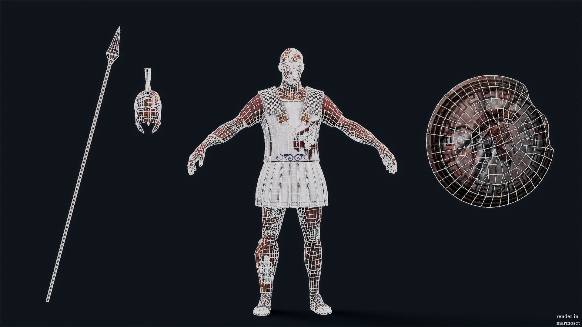 3D Model UNDEAD SPARTAN PP PACK - TurboSquid 2344070