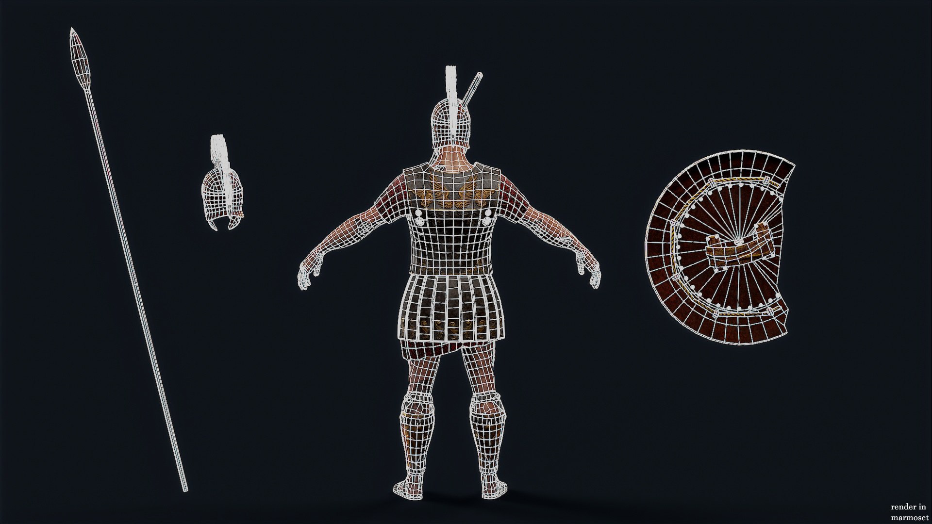 3D Model UNDEAD SPARTAN PP PACK - TurboSquid 2344070