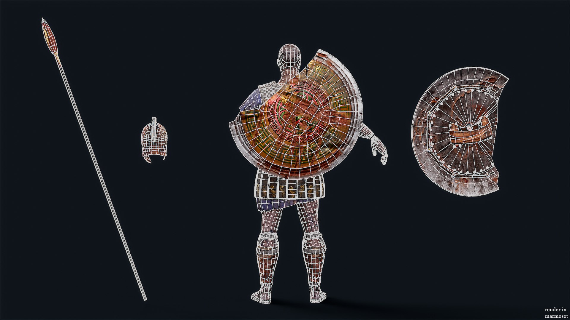 3D Model UNDEAD SPARTAN PP PACK - TurboSquid 2344070