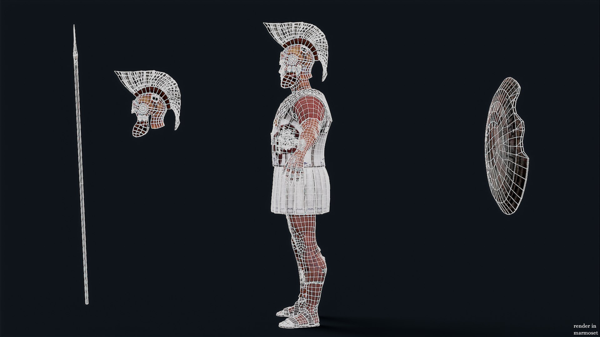 3D Model UNDEAD SPARTAN PP PACK - TurboSquid 2344070