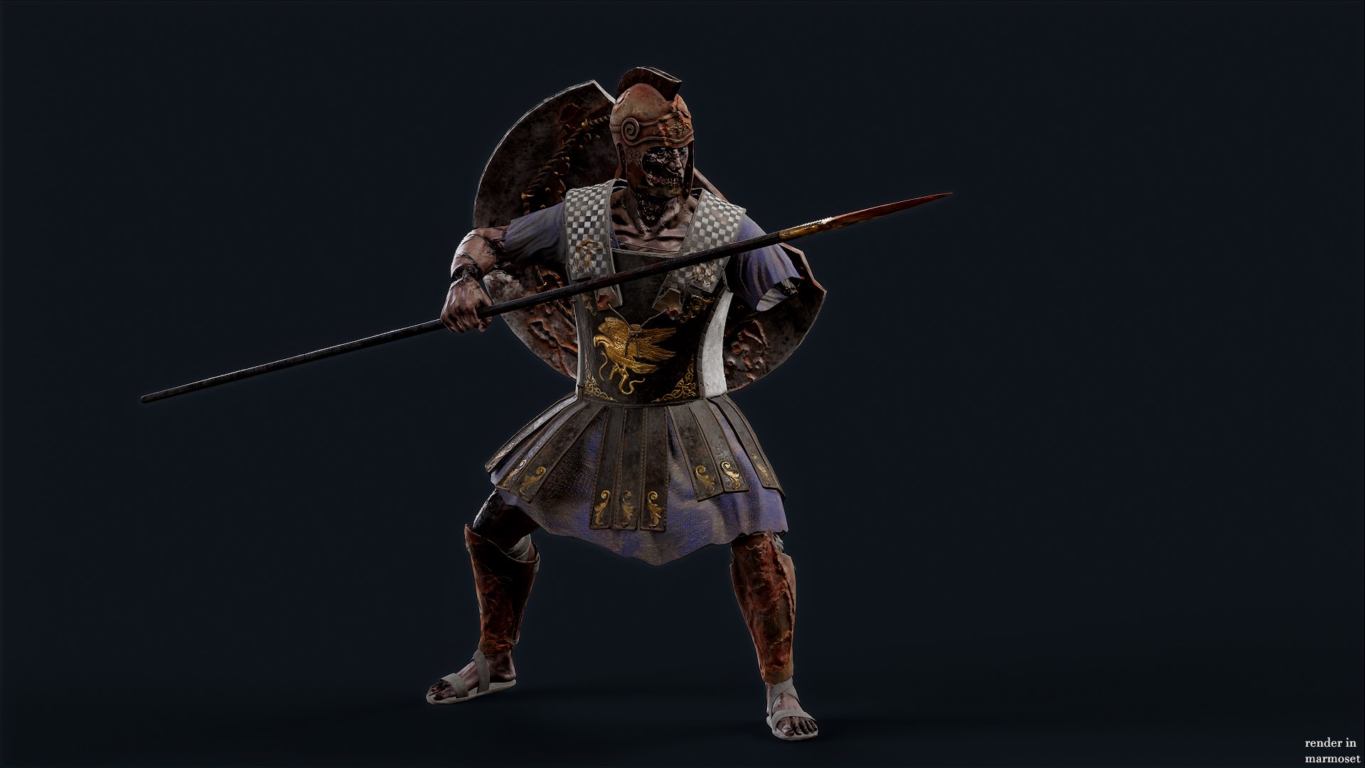 3D Model UNDEAD SPARTAN PP PACK - TurboSquid 2344070