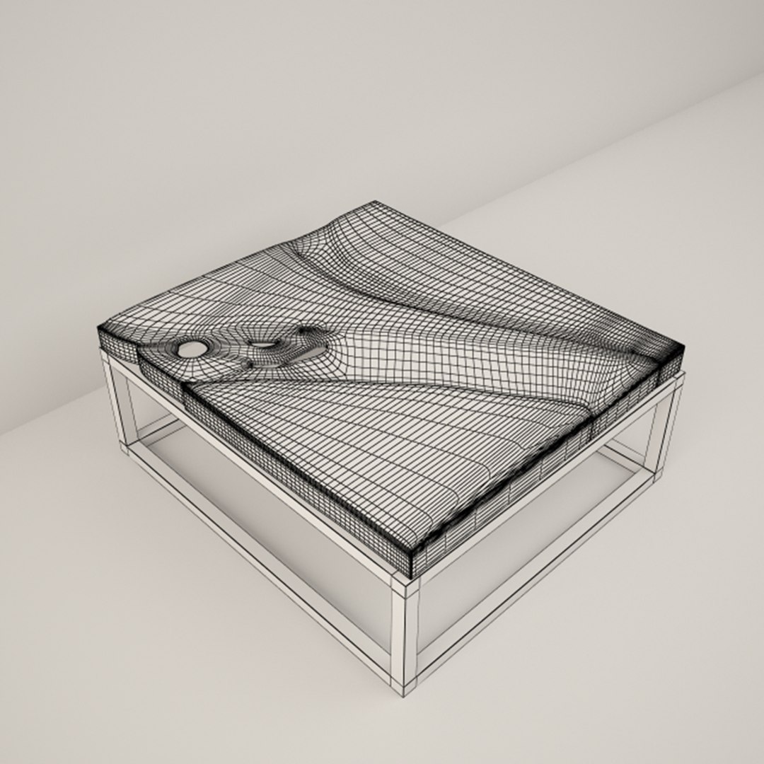 Teak Coffee Table 3D Model - TurboSquid 1217775