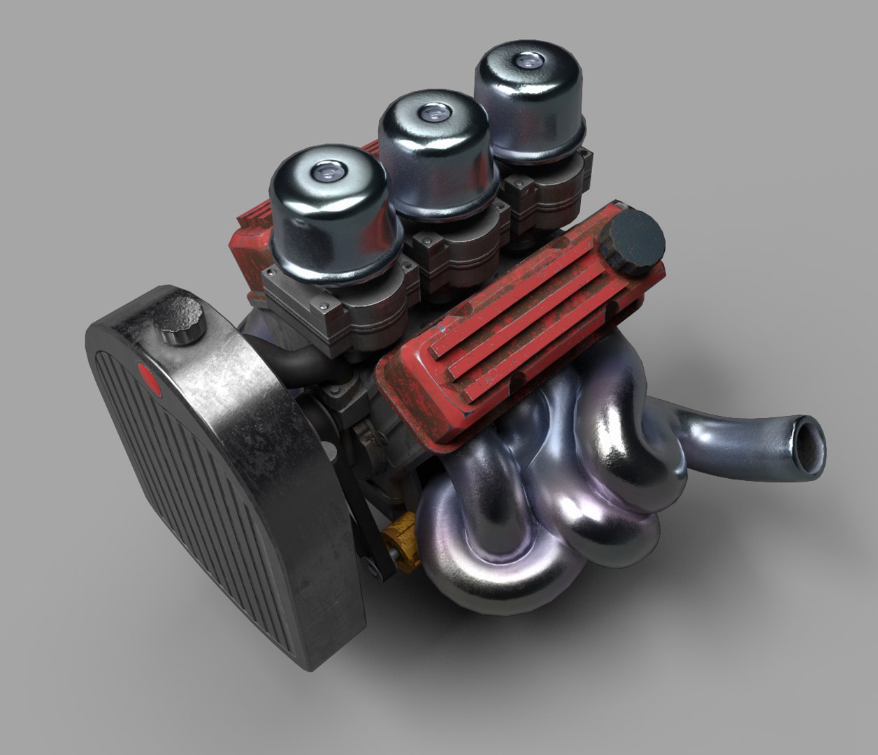 V8 Flathead Inspired Engine 3D Model - TurboSquid 1587940