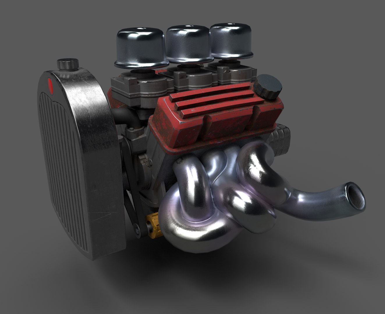V8 Flathead Inspired Engine 3D Model - TurboSquid 1587940