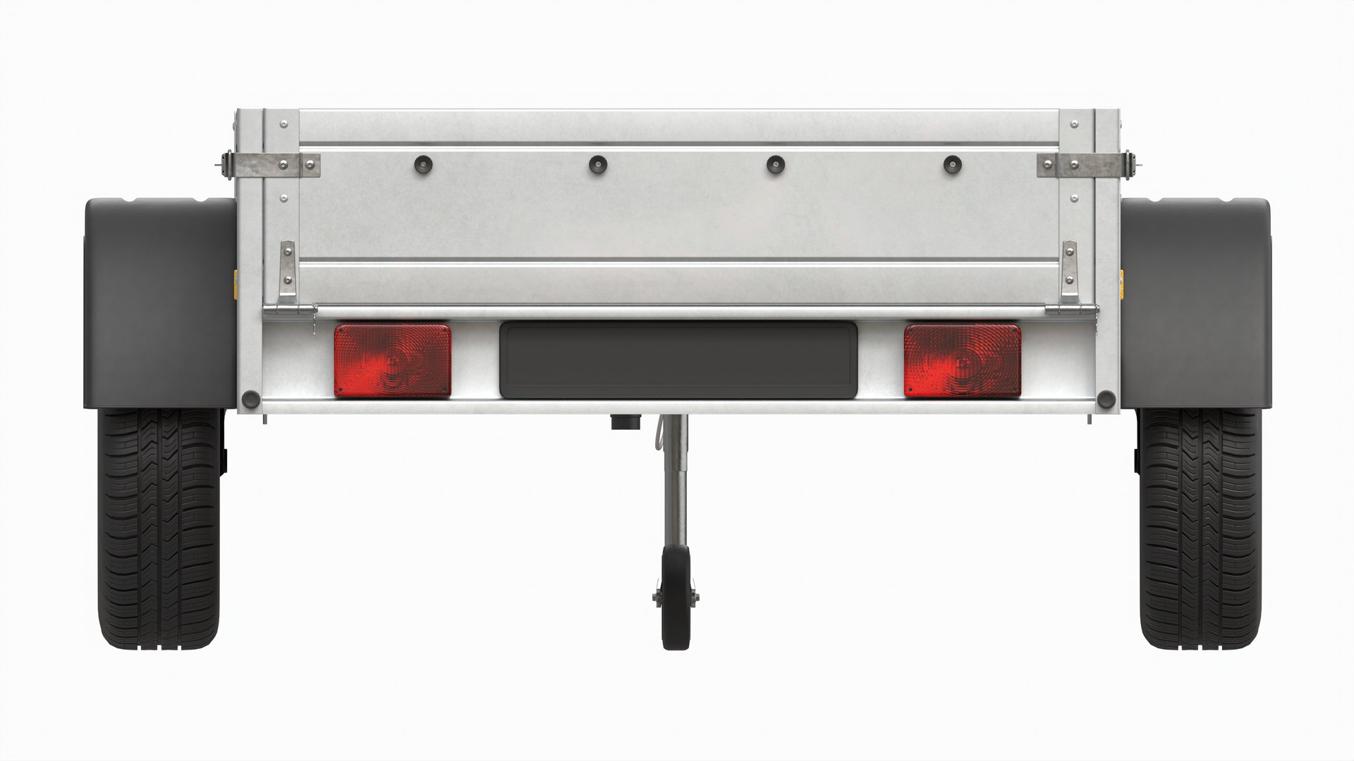 Car Trailer Single Axle With Jockey Wheel 3D Model - TurboSquid 2137584