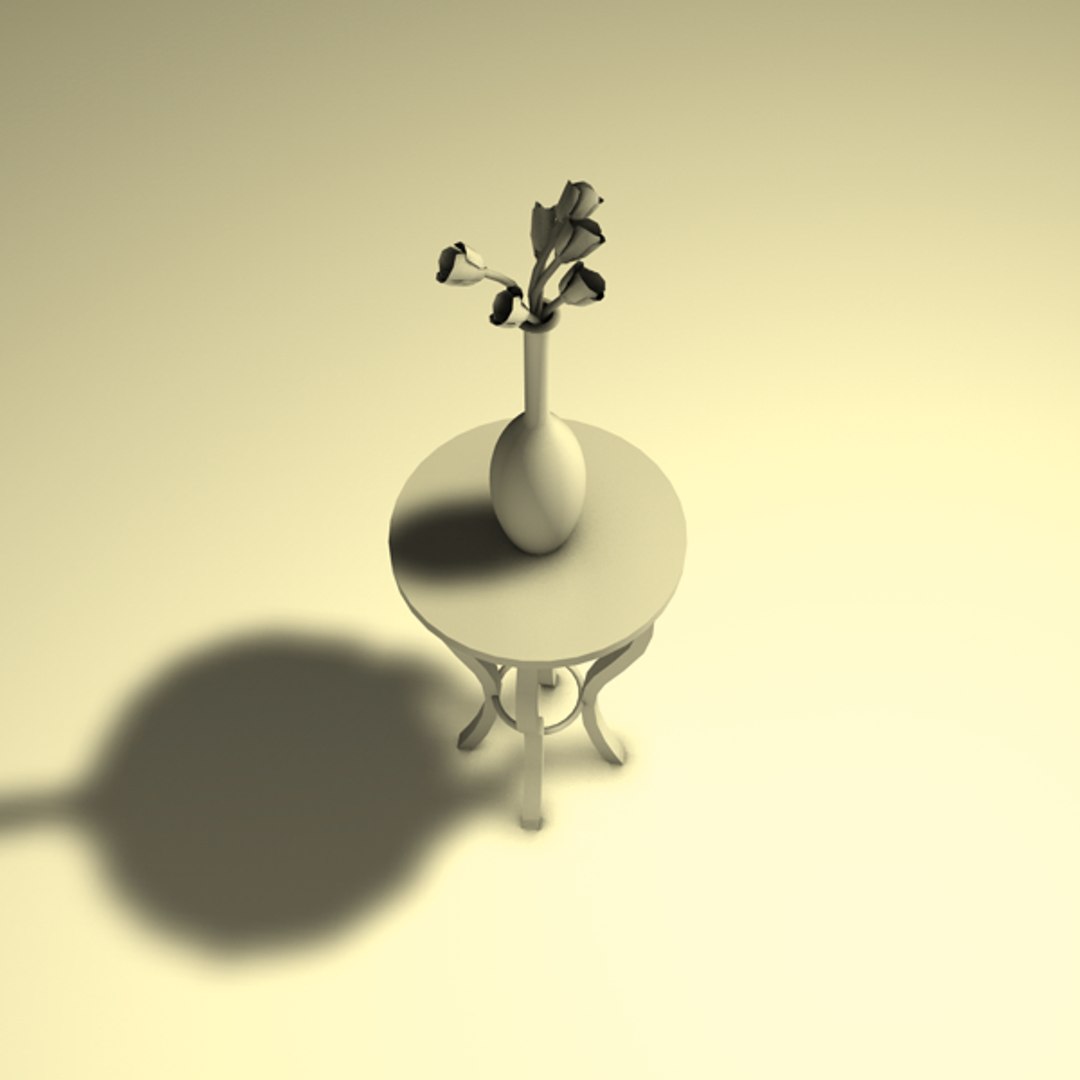 3d Model Stand Table Vase