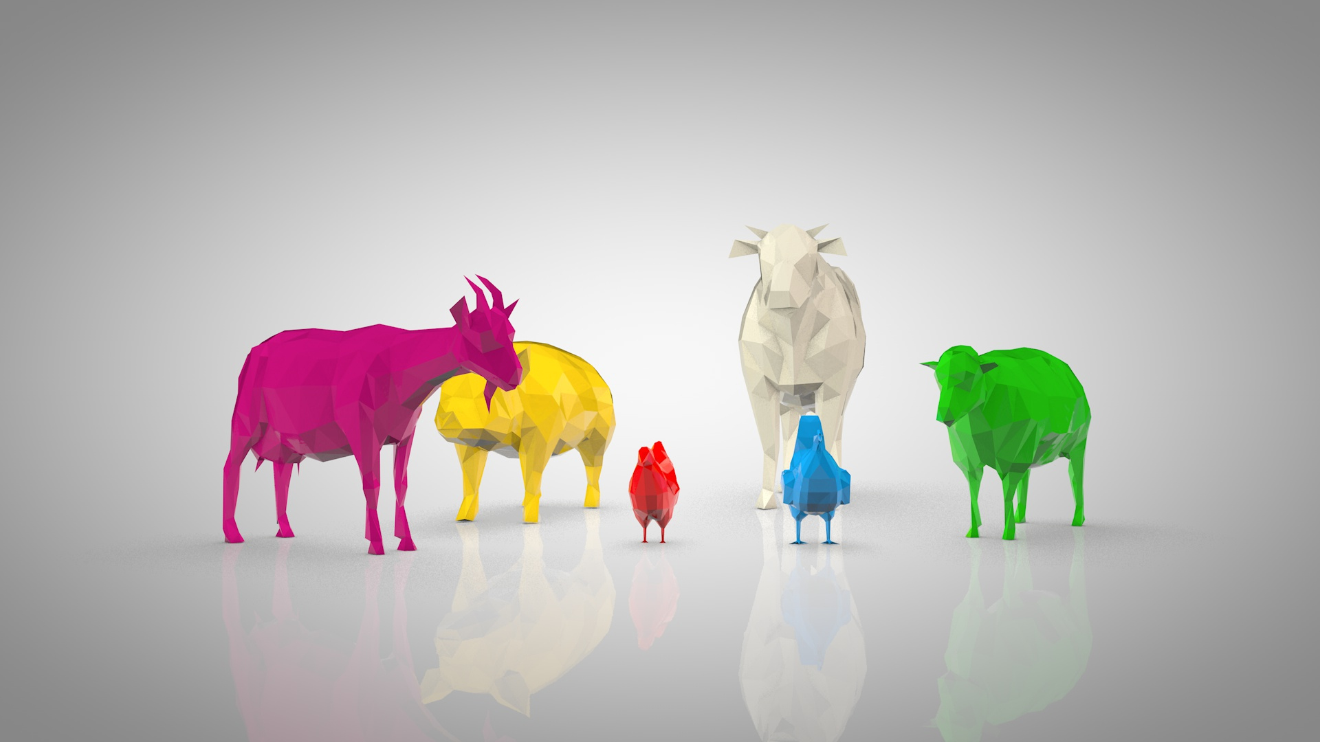 Domestic Farm Animals Model - TurboSquid 1700189