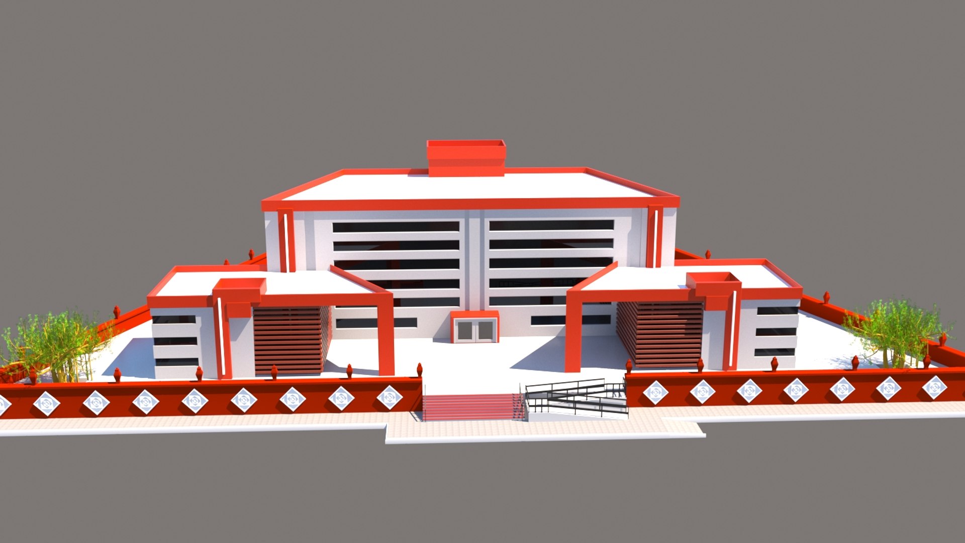 3D Administrative Building - TurboSquid 1262867
