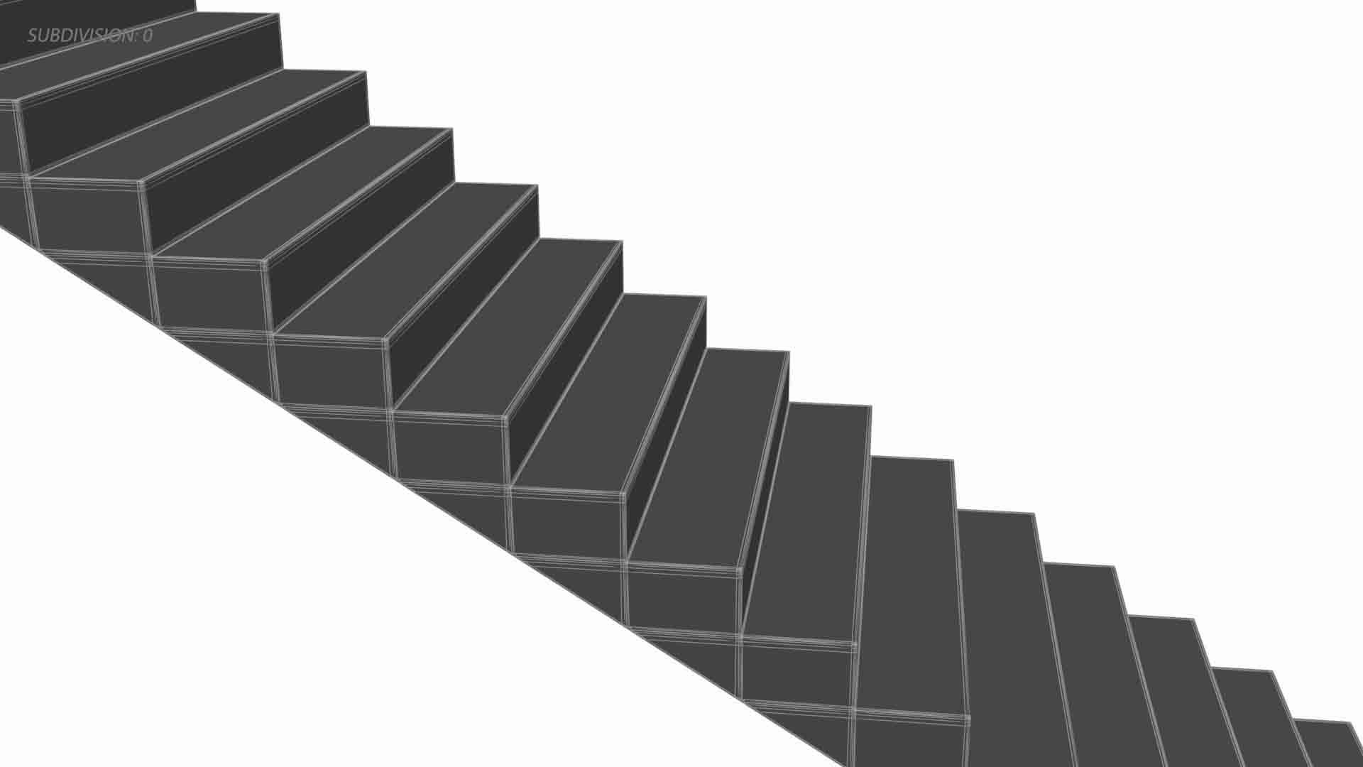 Long Staircase Model - TurboSquid 2262826