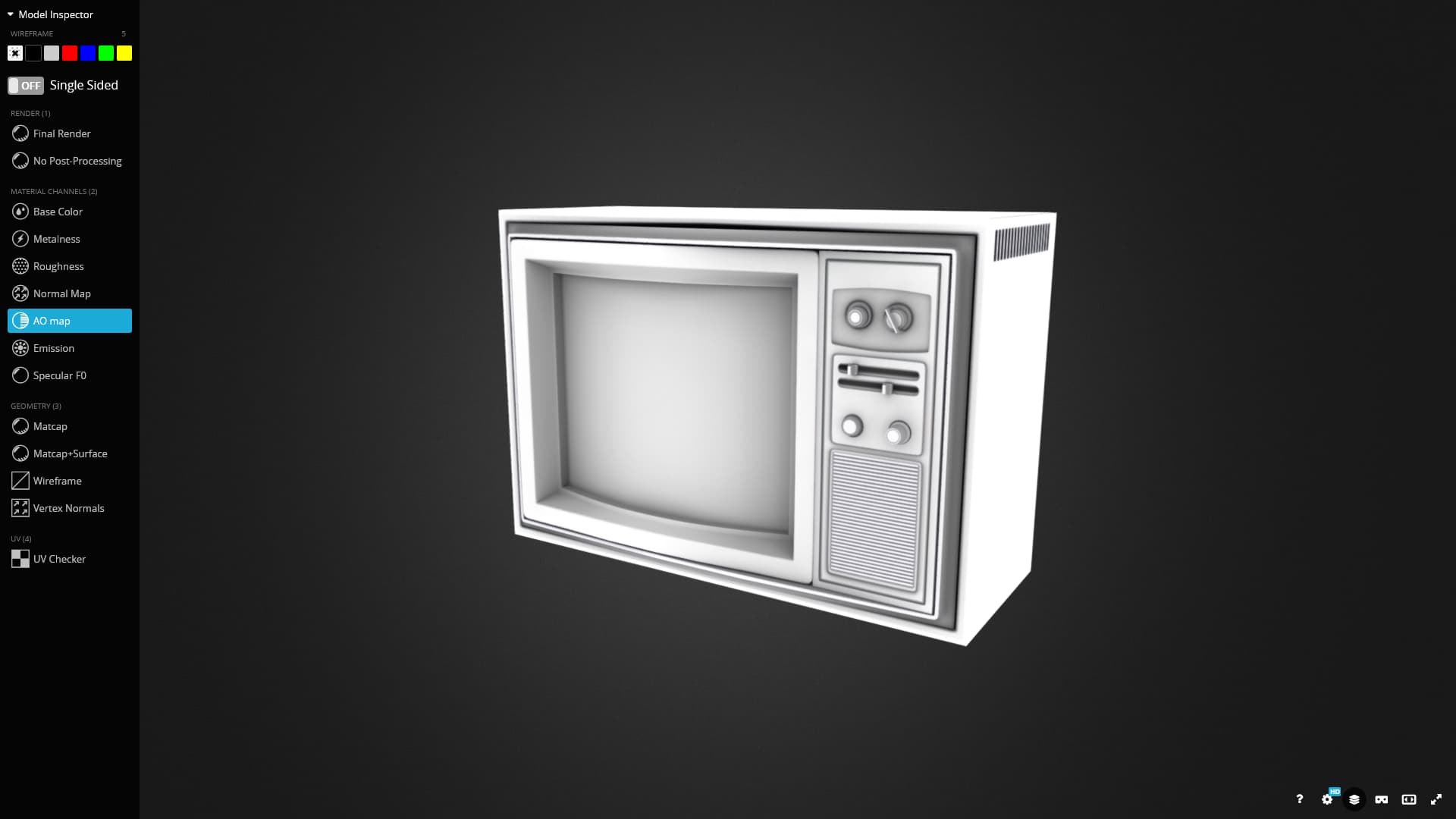 3D Vintage TV 3D Model Game Ready Model - TurboSquid 2111593
