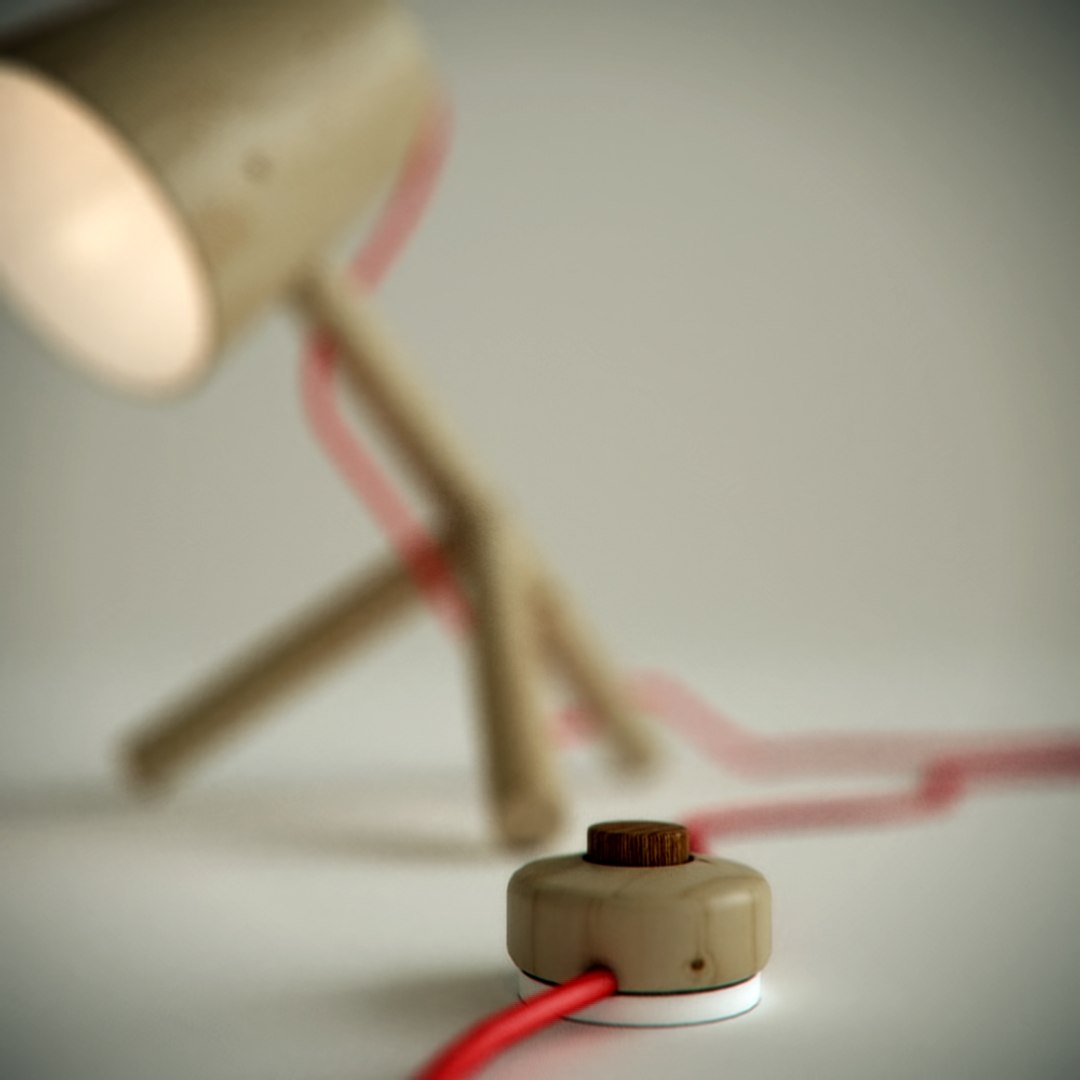 little man table lamp 3d model