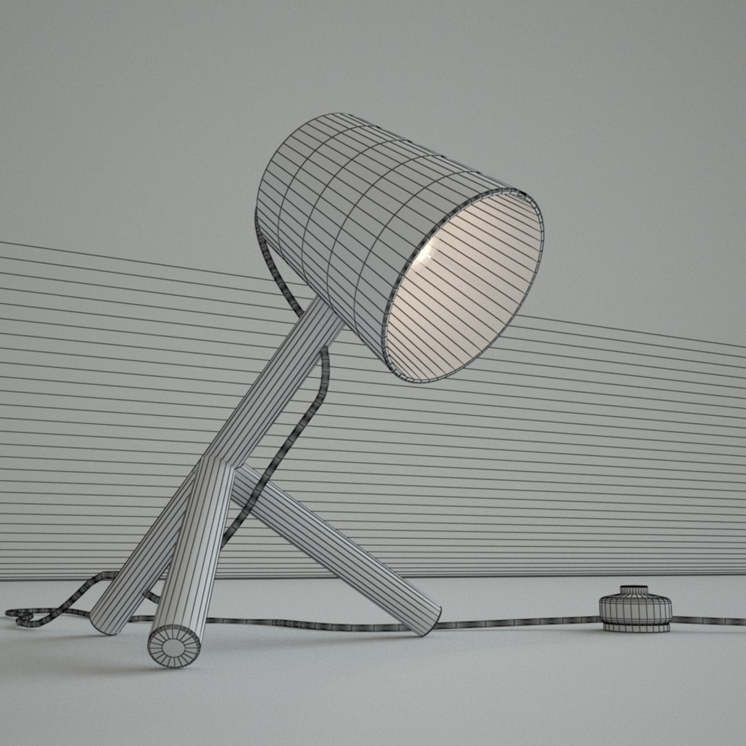 little man table lamp 3d model