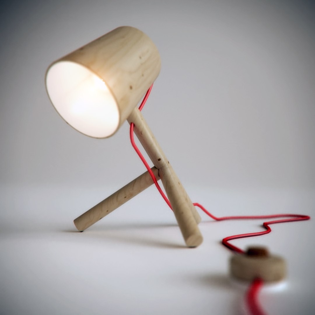 little man table lamp 3d model