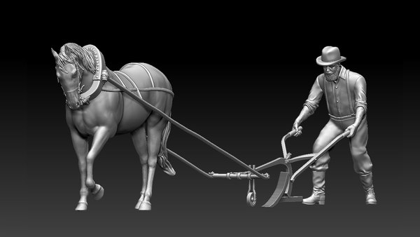 3D peasant plows model - TurboSquid 1783462