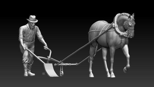 3D peasant plows model - TurboSquid 1783462