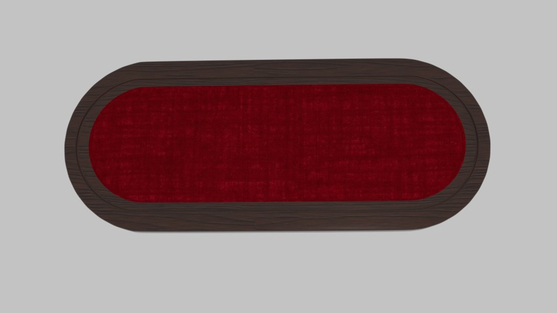 long poker table 3d model
