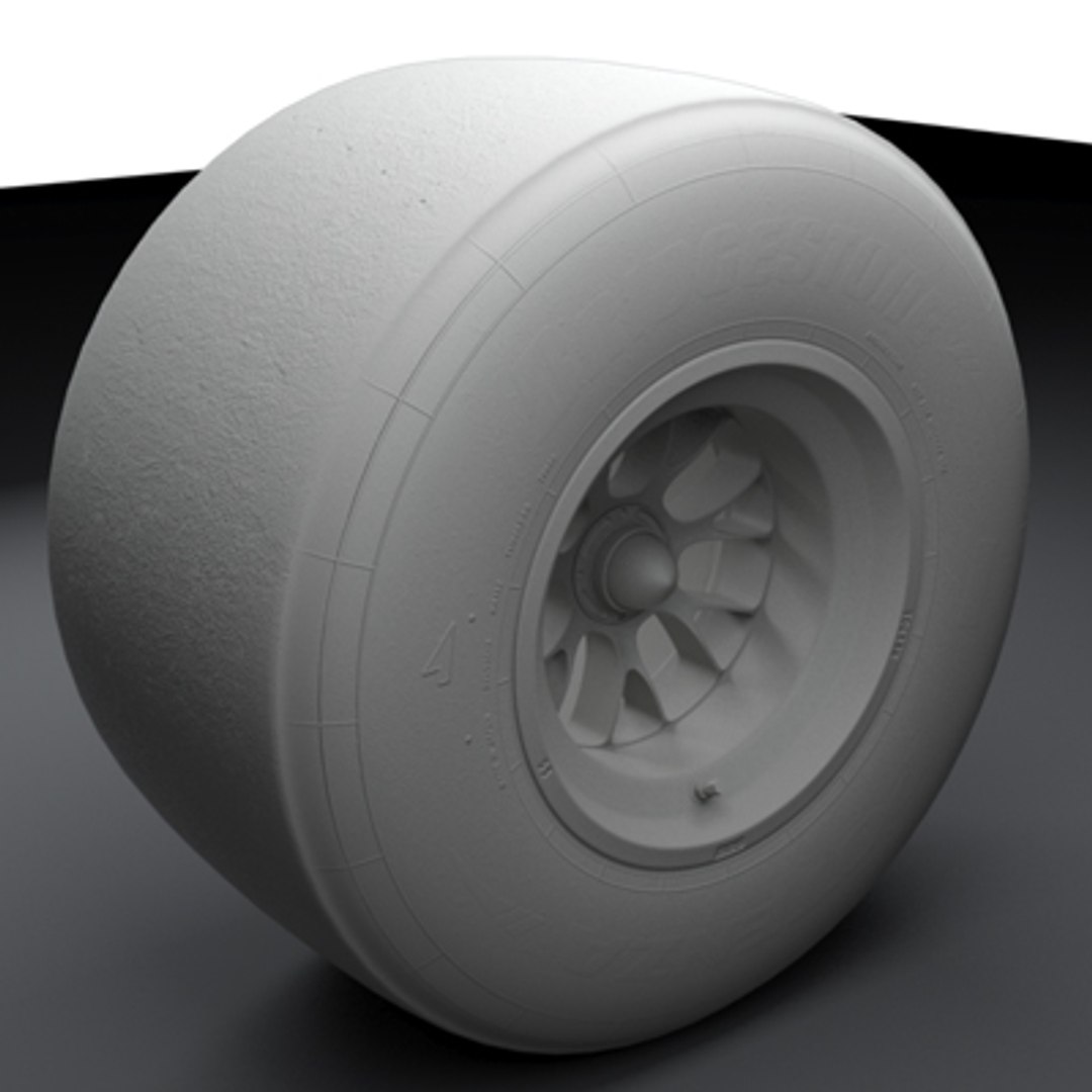 2010 Formula 1 Wheels 3d Model