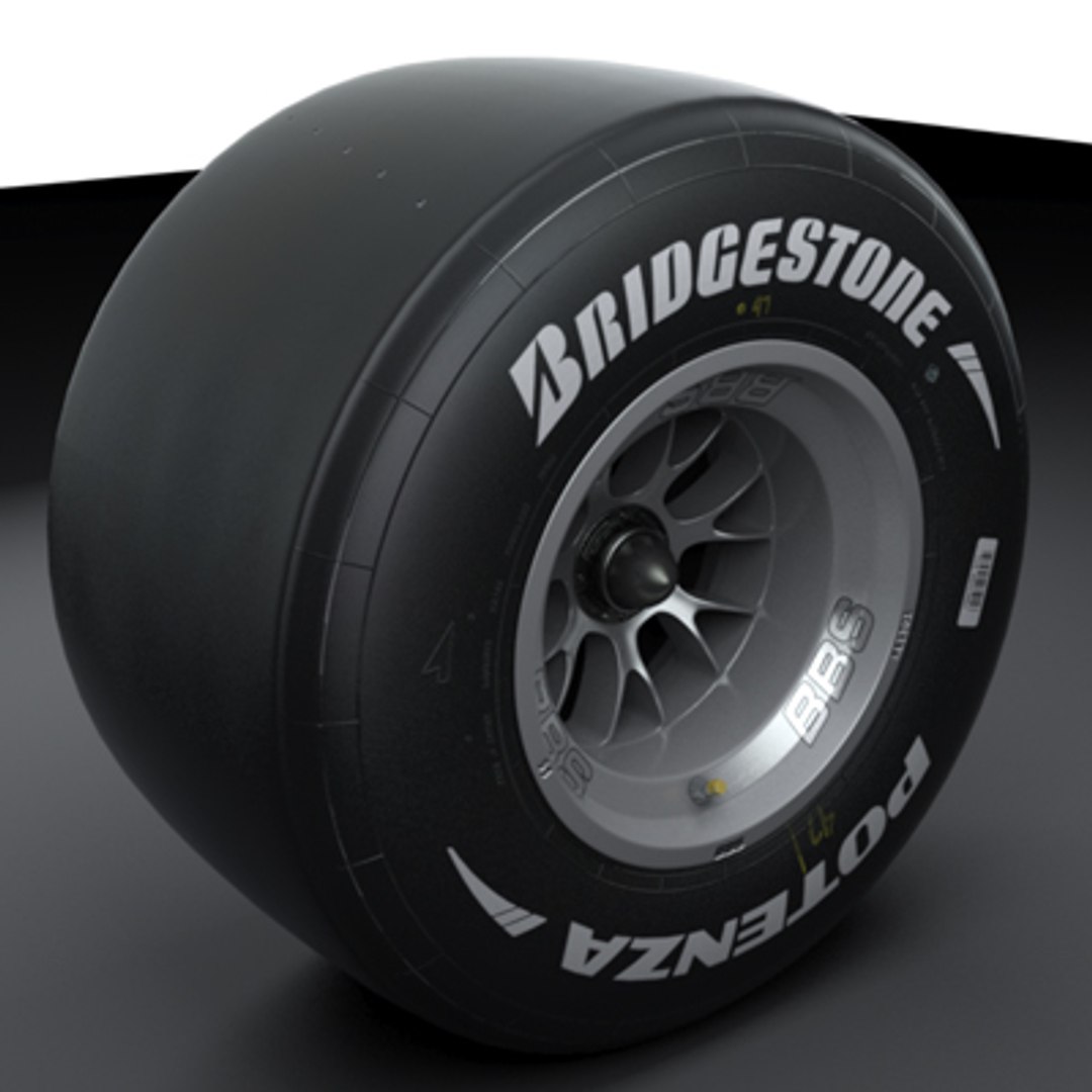 2010 Formula 1 Wheels 3d Model