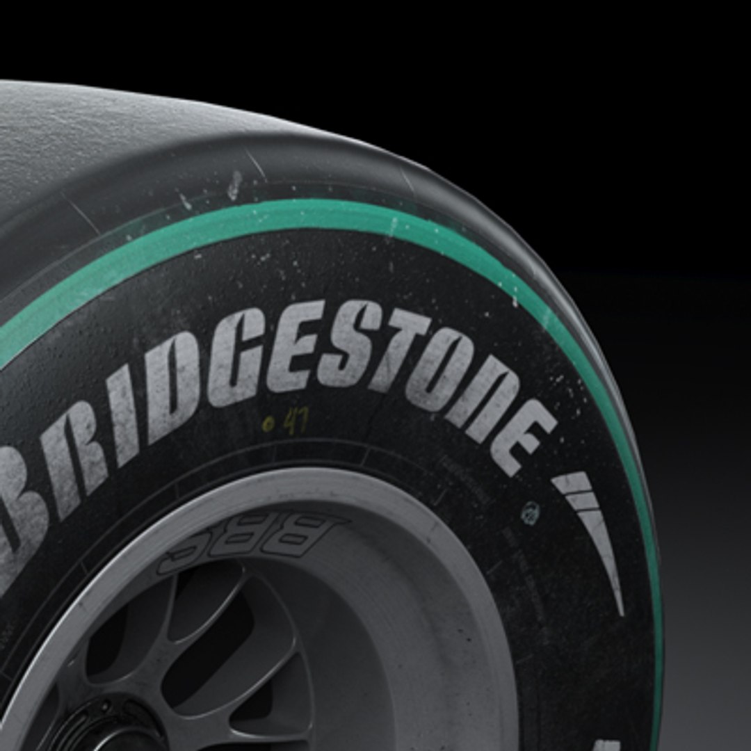 2010 Formula 1 Wheels 3d Model