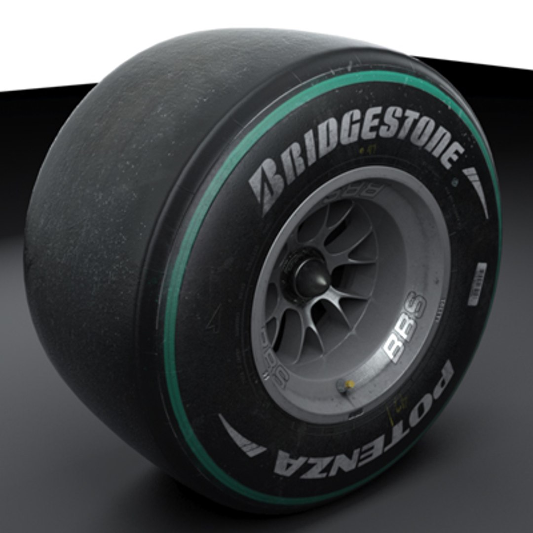 2010 Formula 1 Wheels 3d Model