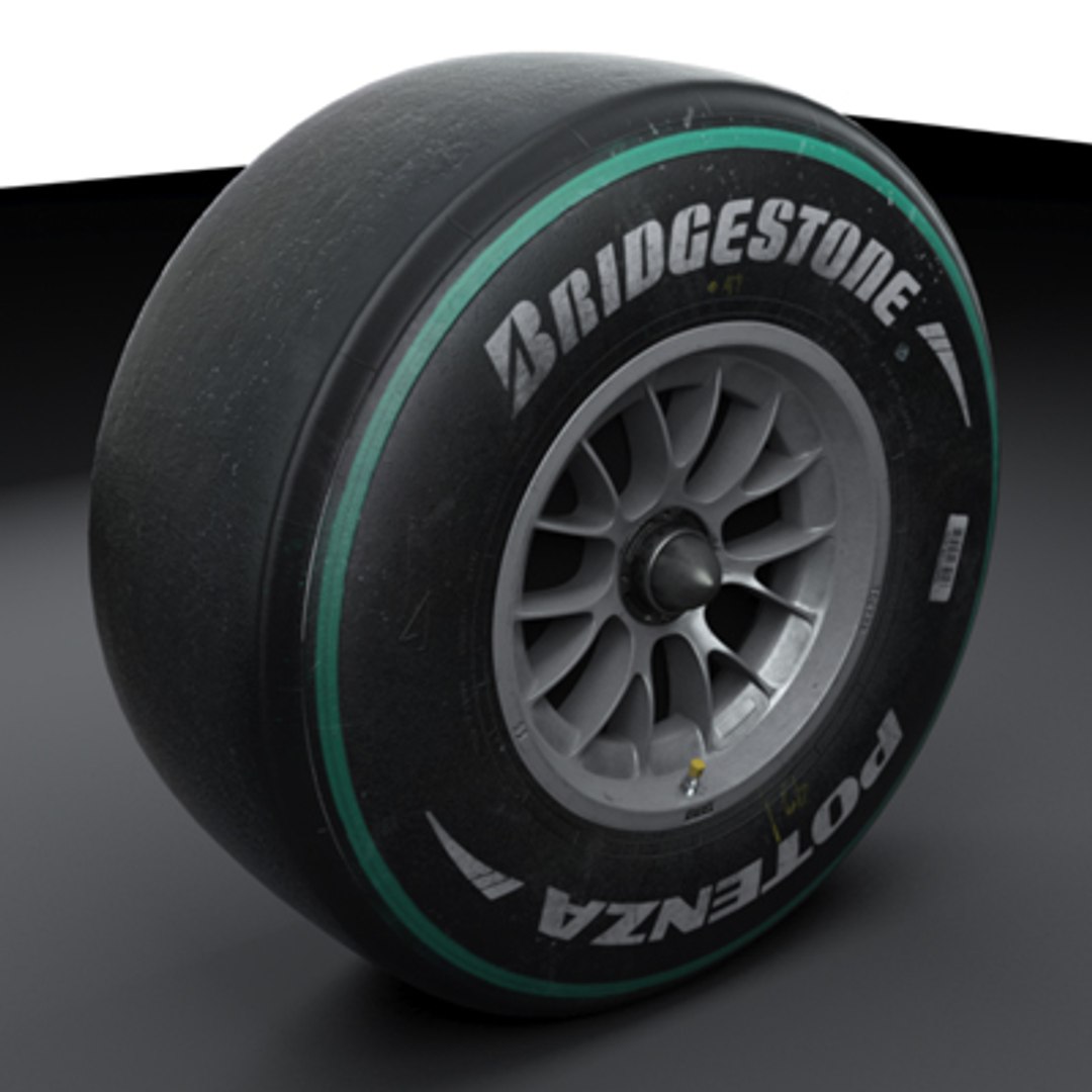 2010 Formula 1 Wheels 3d Model