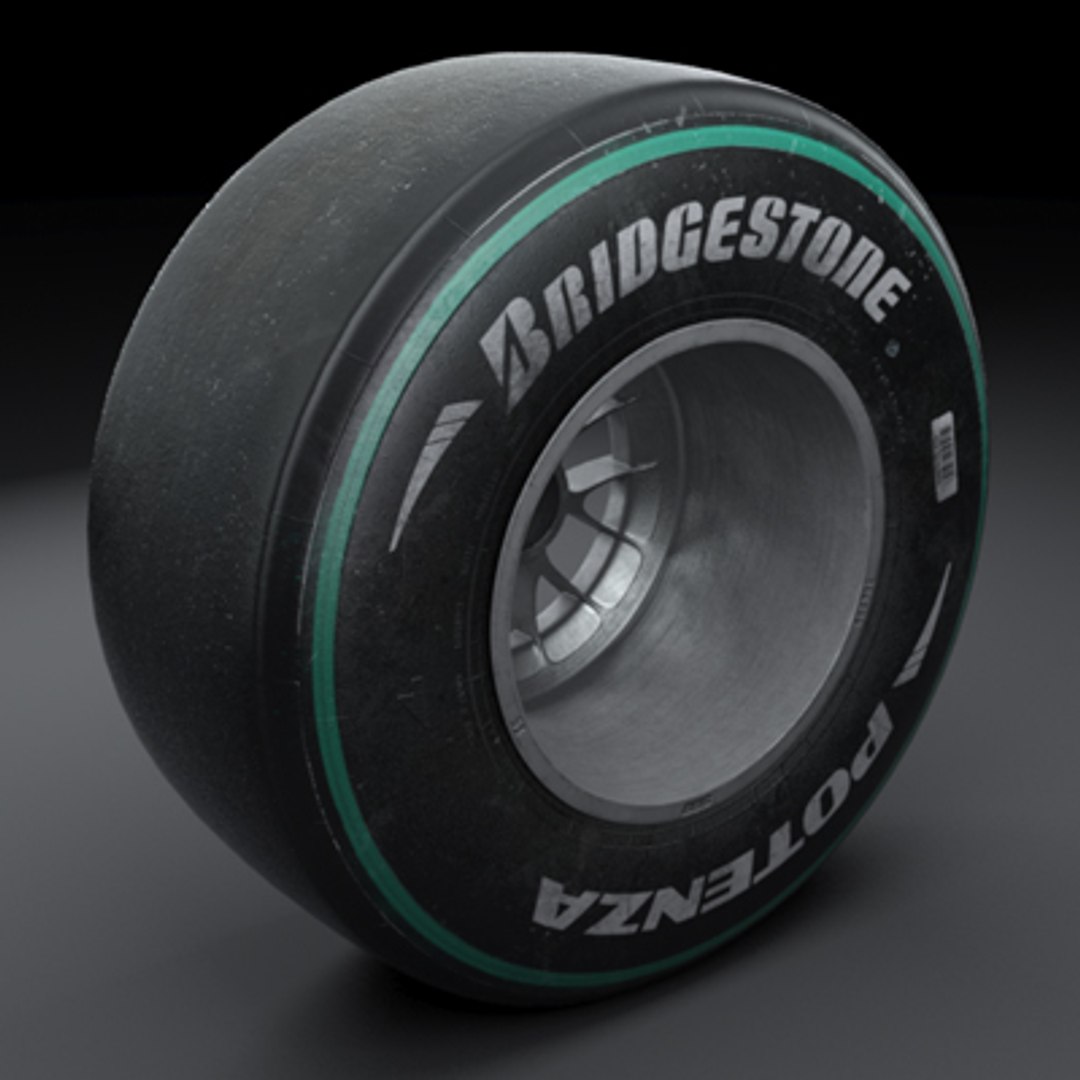 2010 Formula 1 Wheels 3d Model