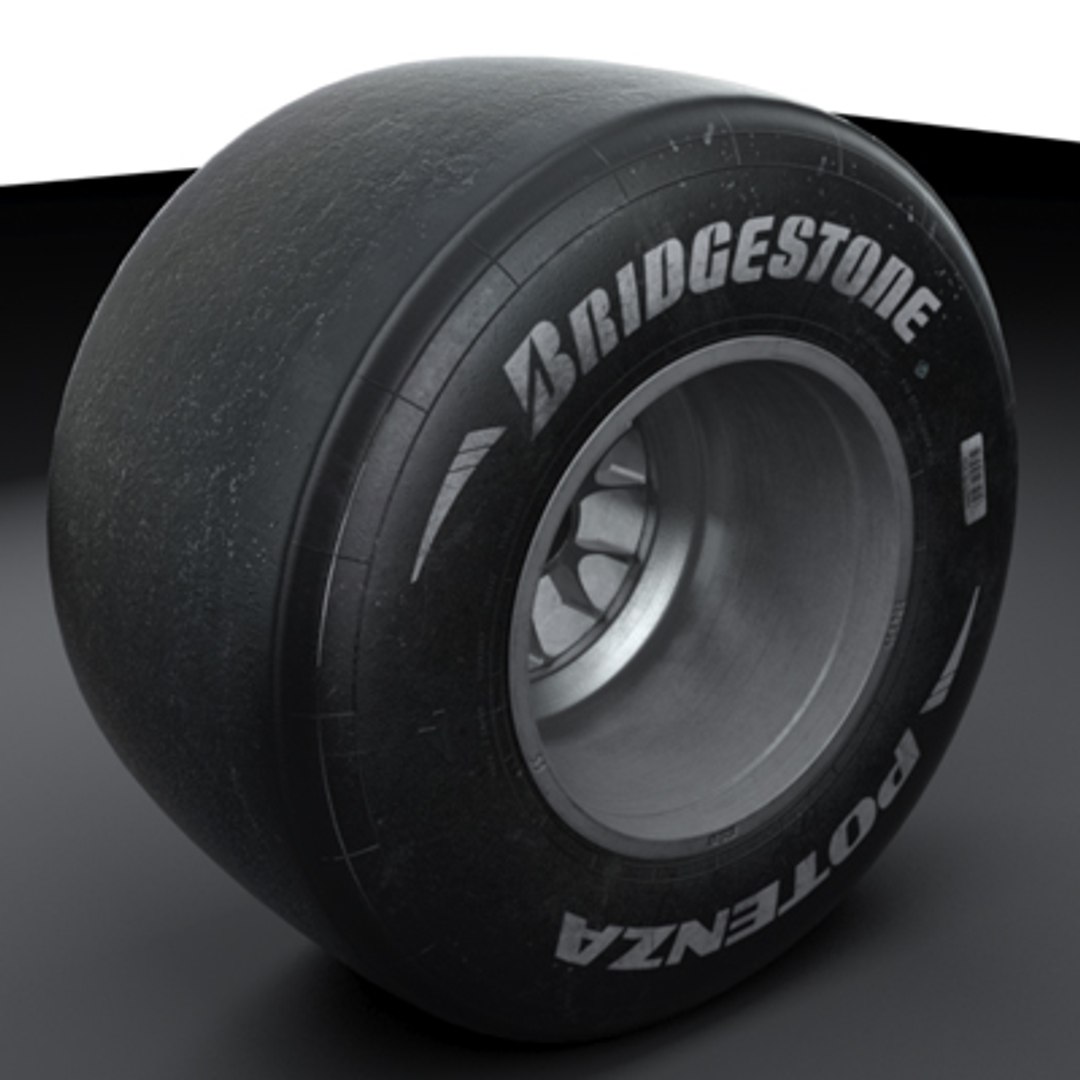 2010 Formula 1 Wheels 3d Model