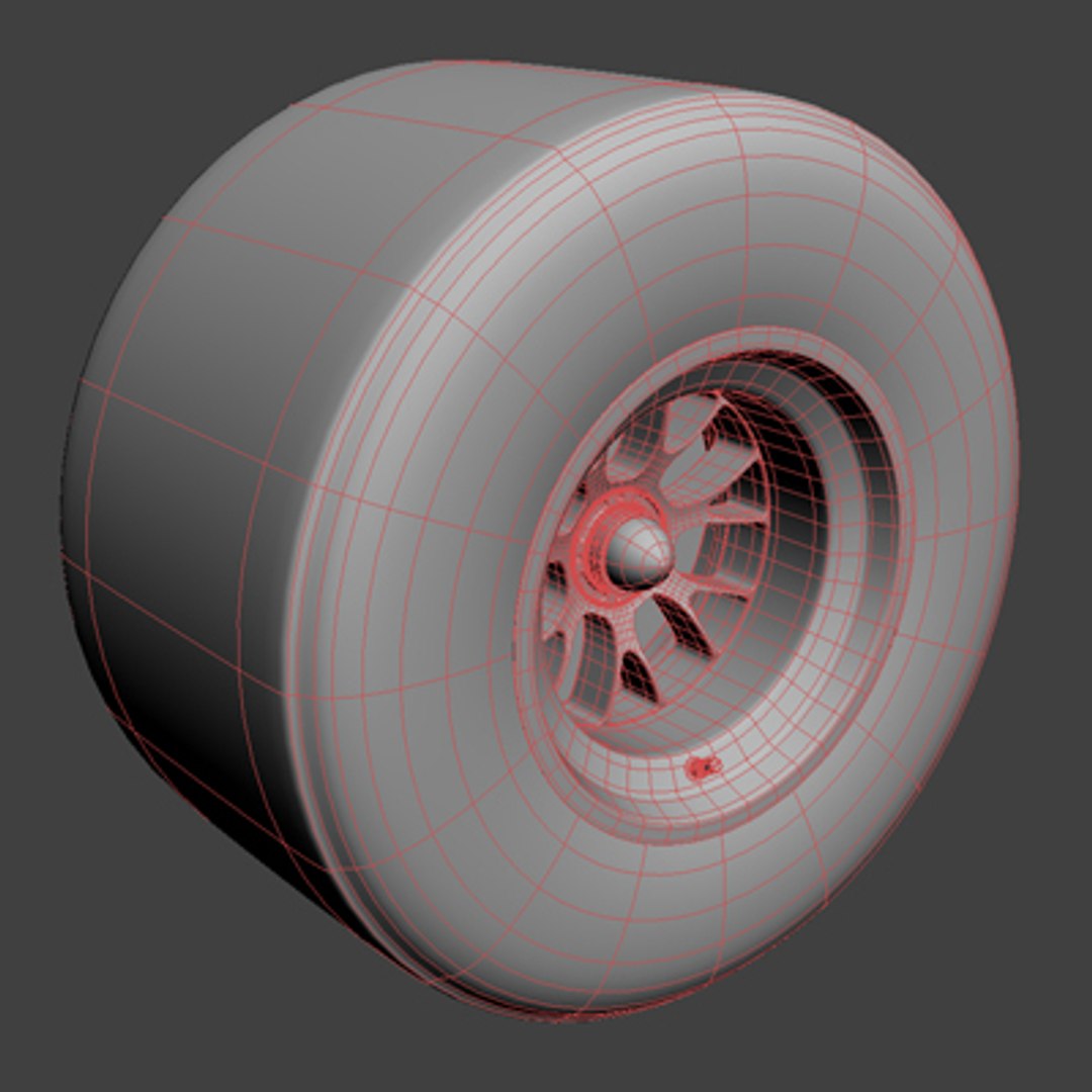 2010 Formula 1 Wheels 3d Model