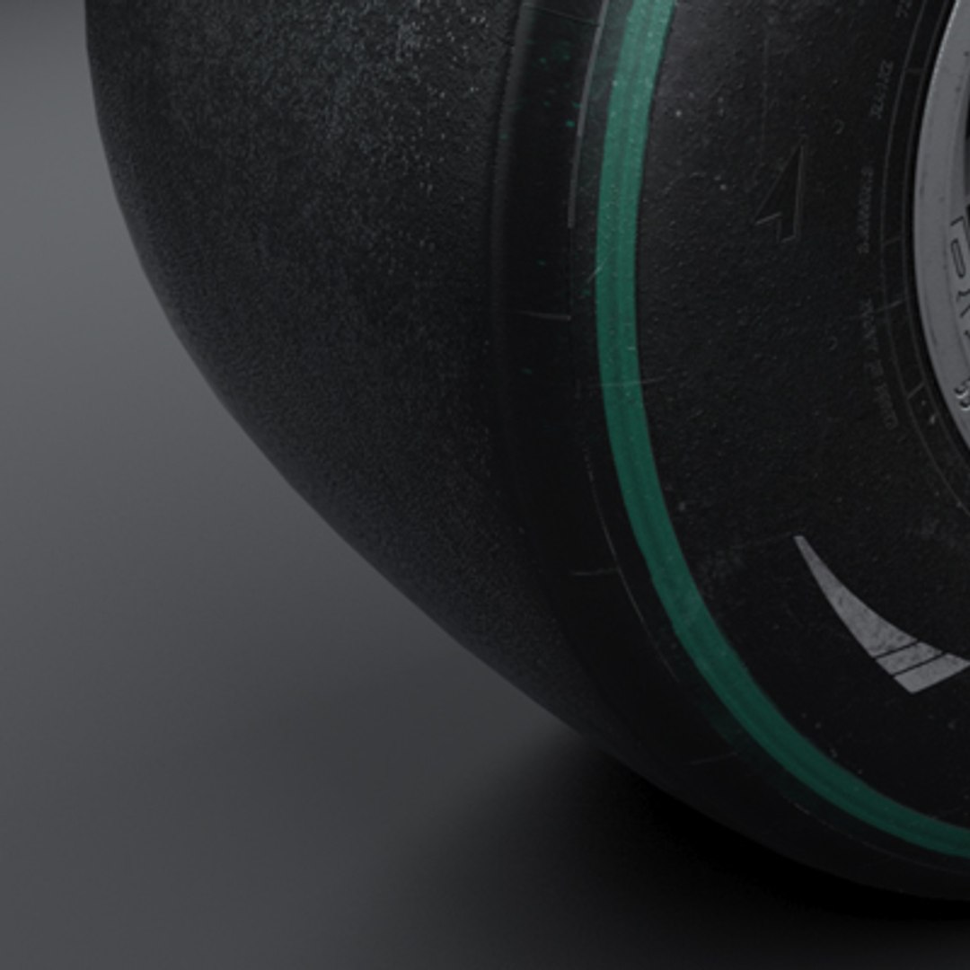 2010 Formula 1 Wheels 3d Model