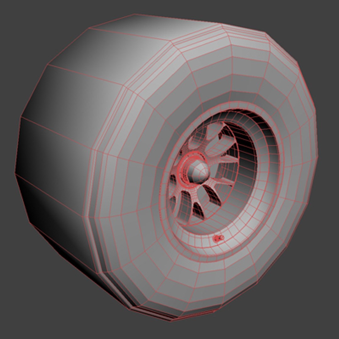 2010 Formula 1 Wheels 3d Model