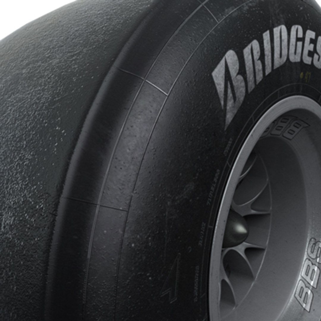 2010 Formula 1 Wheels 3d Model