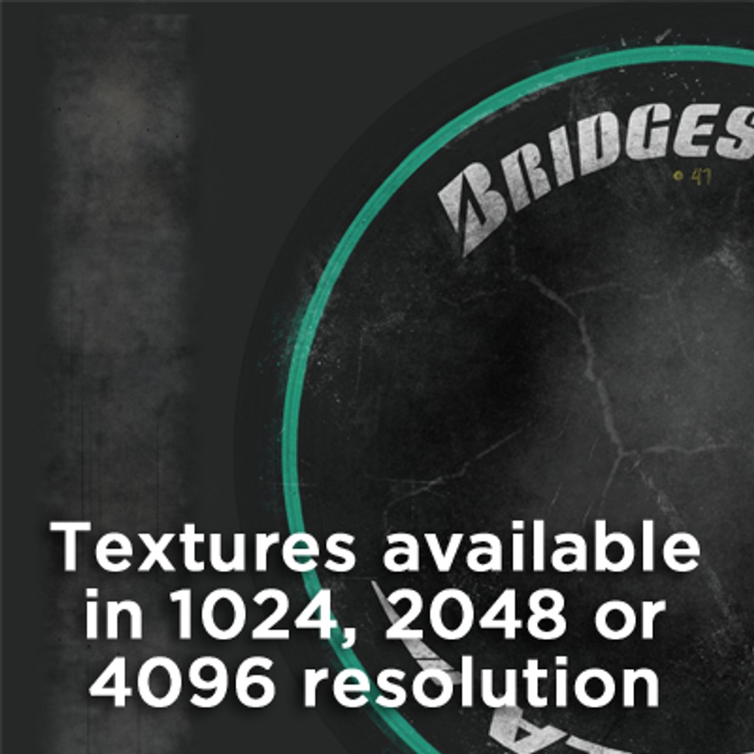 2010 Formula 1 Wheels 3d Model