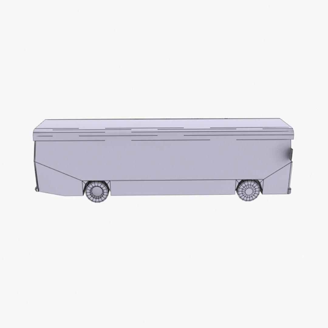 3d Ashok Leyland Bus Low-poly Model