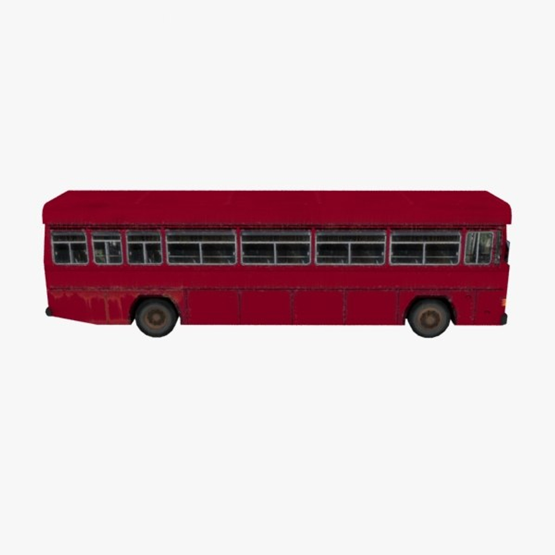 3d Ashok Leyland Bus Low-poly Model