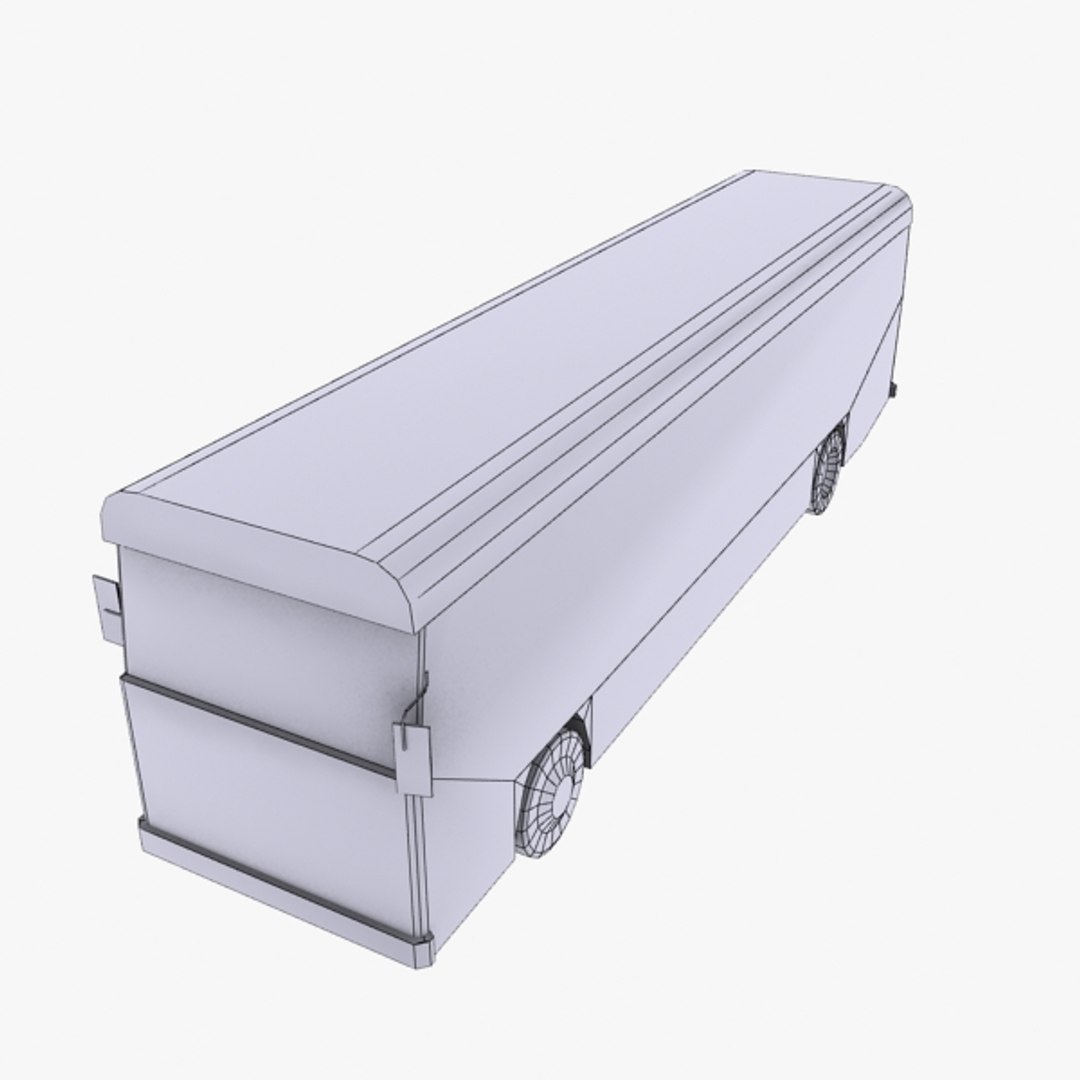 3d Ashok Leyland Bus Low-poly Model