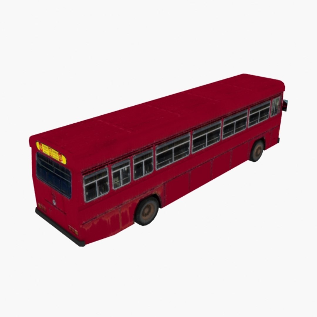 3d Ashok Leyland Bus Low-poly Model