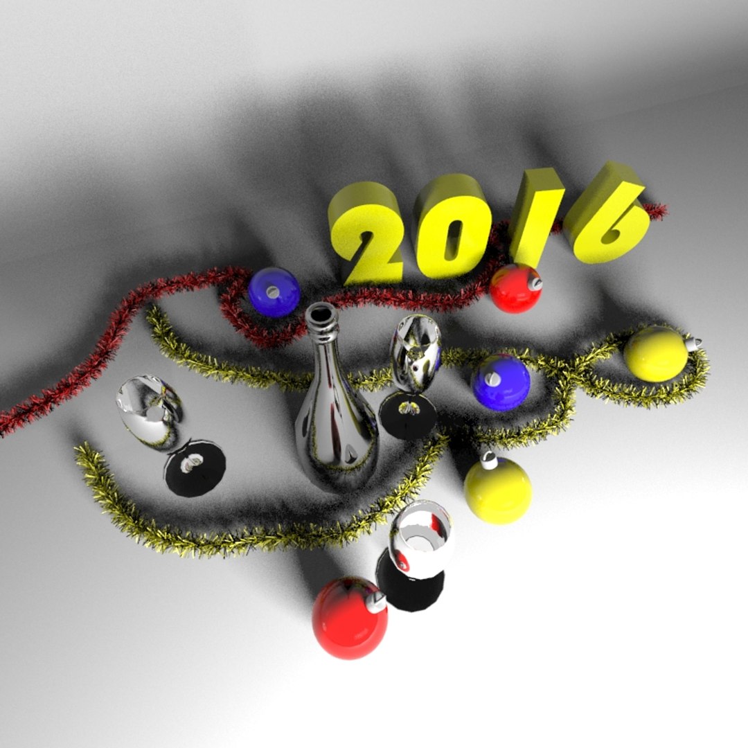 3d Model New Year