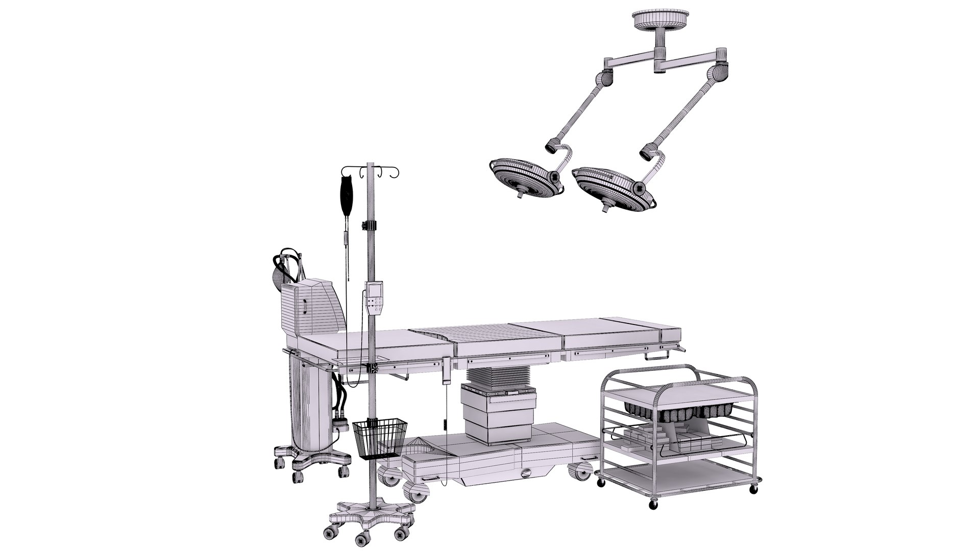 Surgery Table Set 3D - TurboSquid 1862255