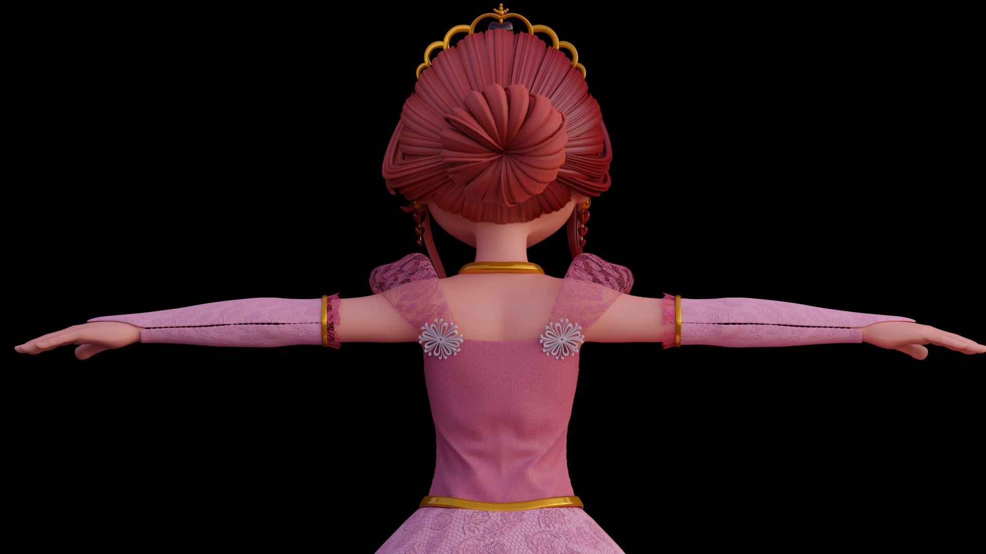 Disney Style Princess - Fully Rigged 3D - TurboSquid 1923602