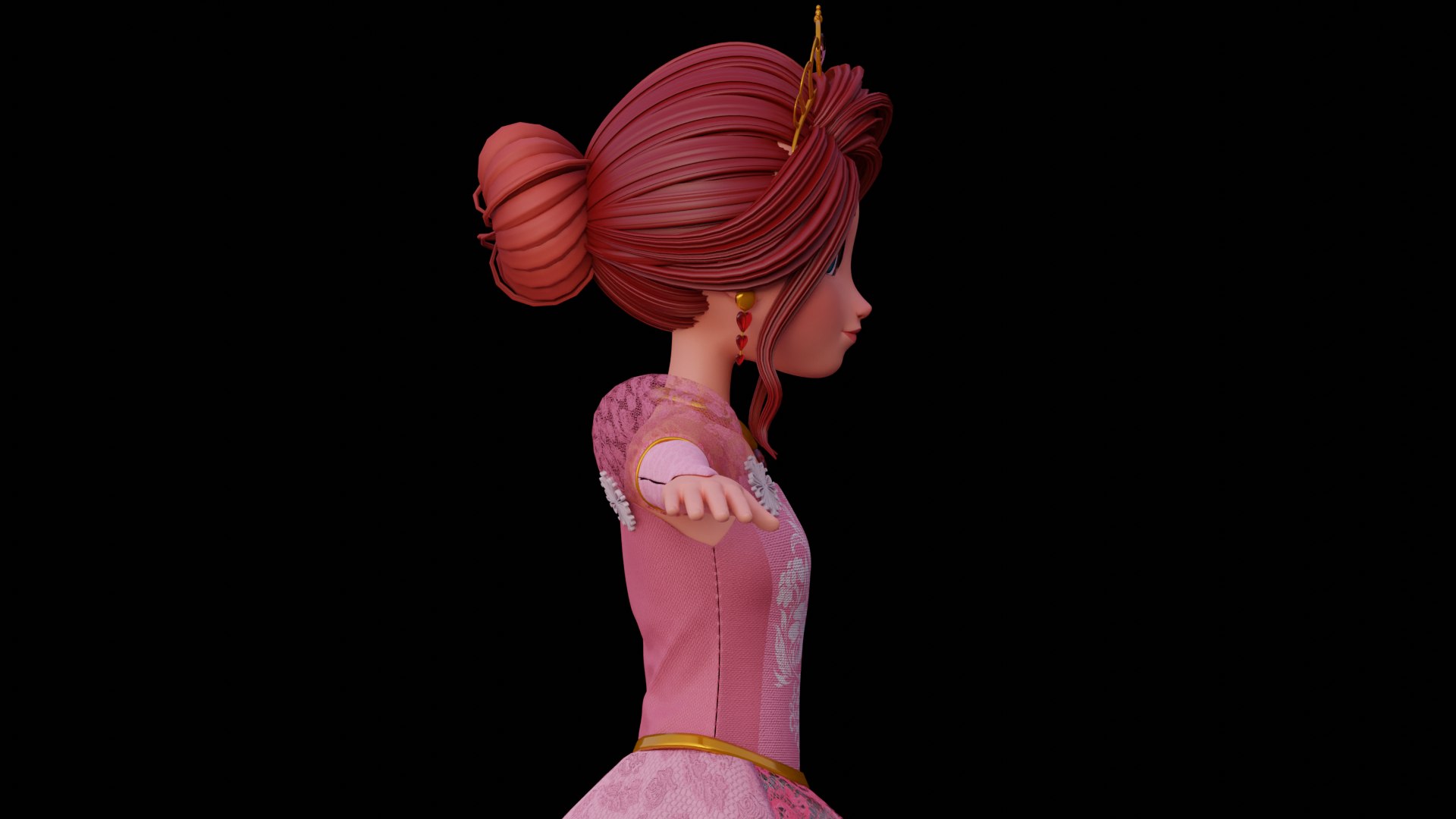 Disney Style Princess - Fully Rigged 3D - TurboSquid 1923602