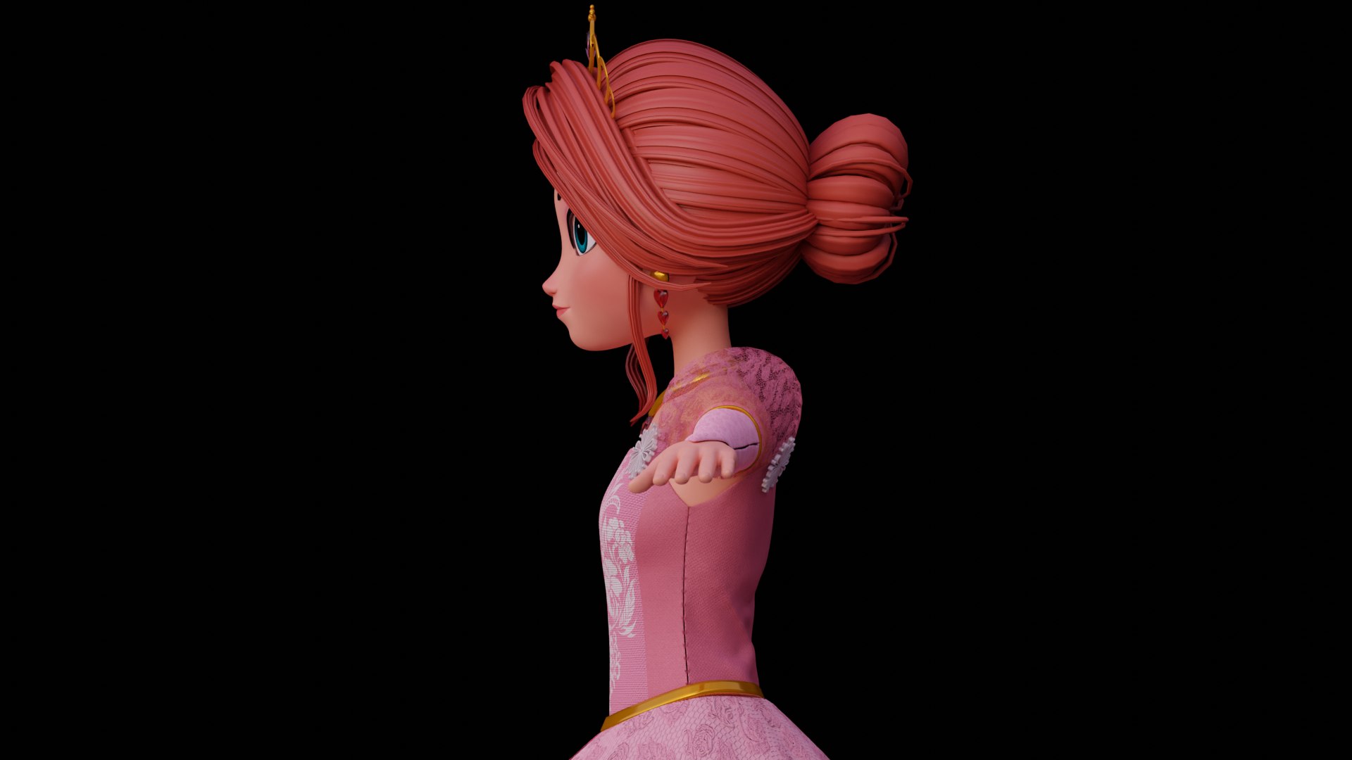 Disney Style Princess - Fully Rigged 3D - TurboSquid 1923602