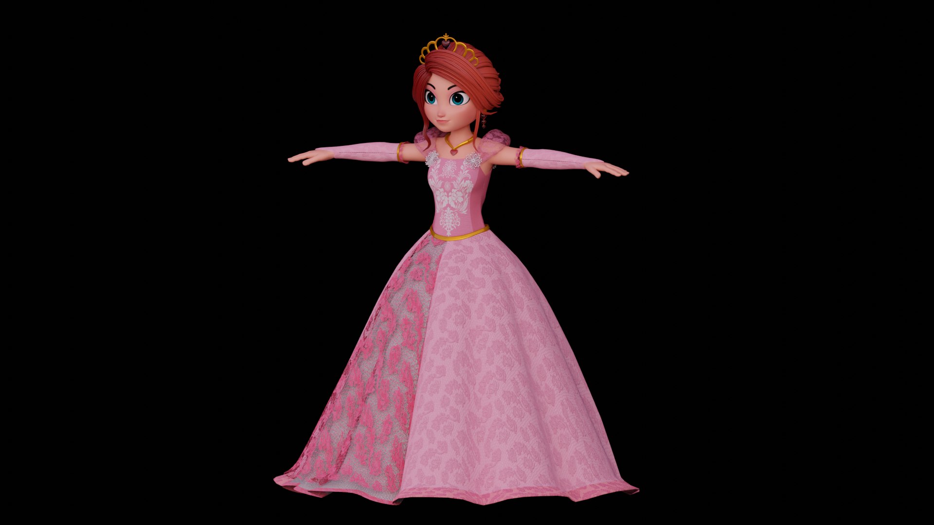 Disney Style Princess - Fully Rigged 3D - TurboSquid 1923602