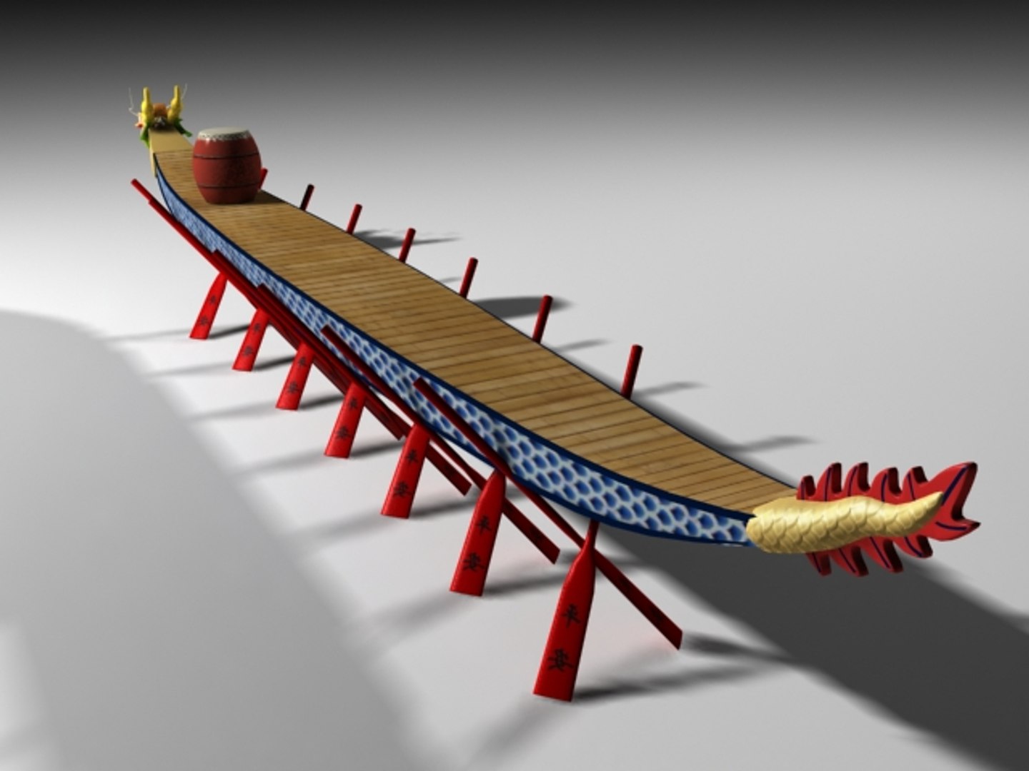 Dragon Boat 3d Model