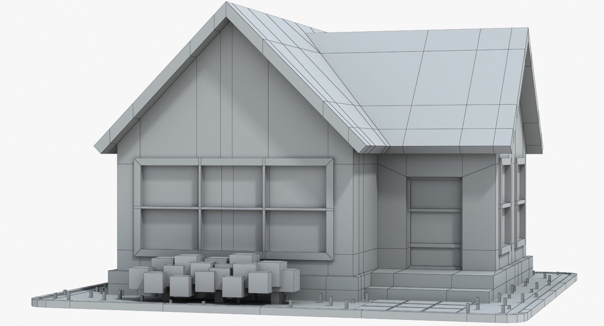 Cartoon House Model - TurboSquid 1257562