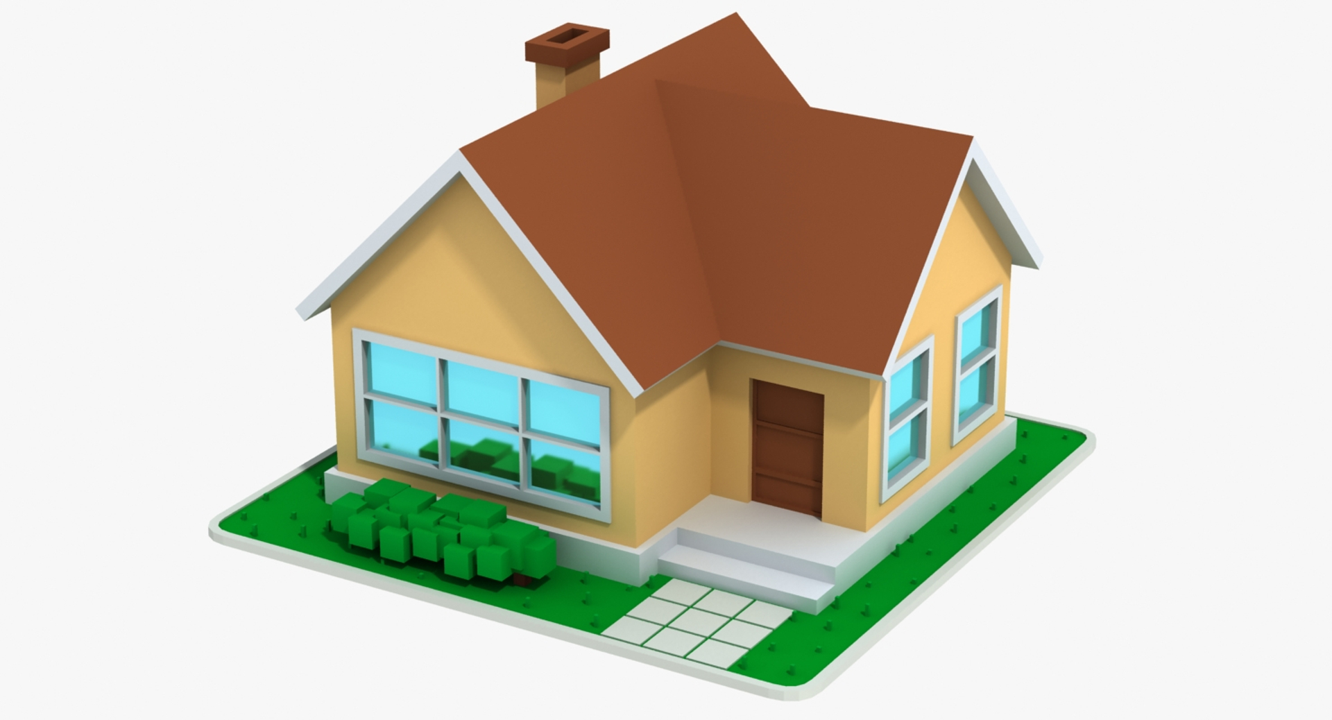 Cartoon House Model - TurboSquid 1257562