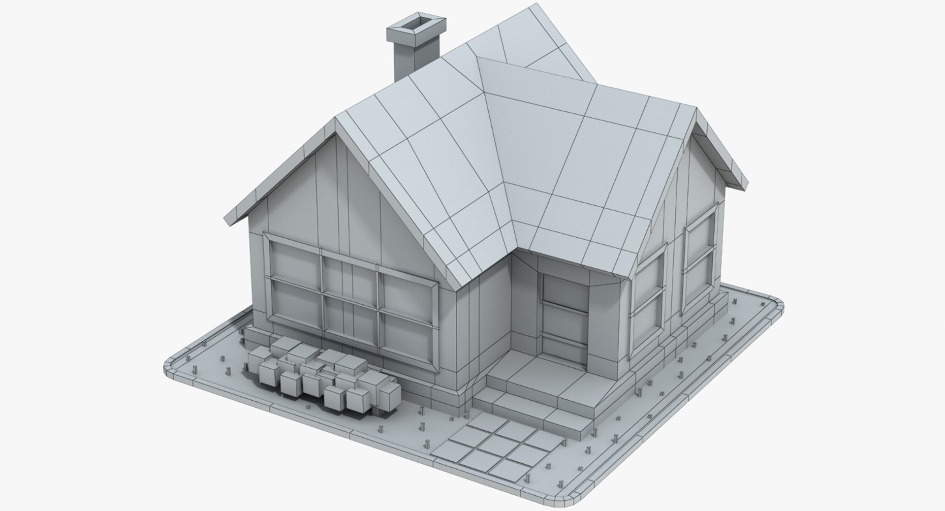 Cartoon House Model - TurboSquid 1257562