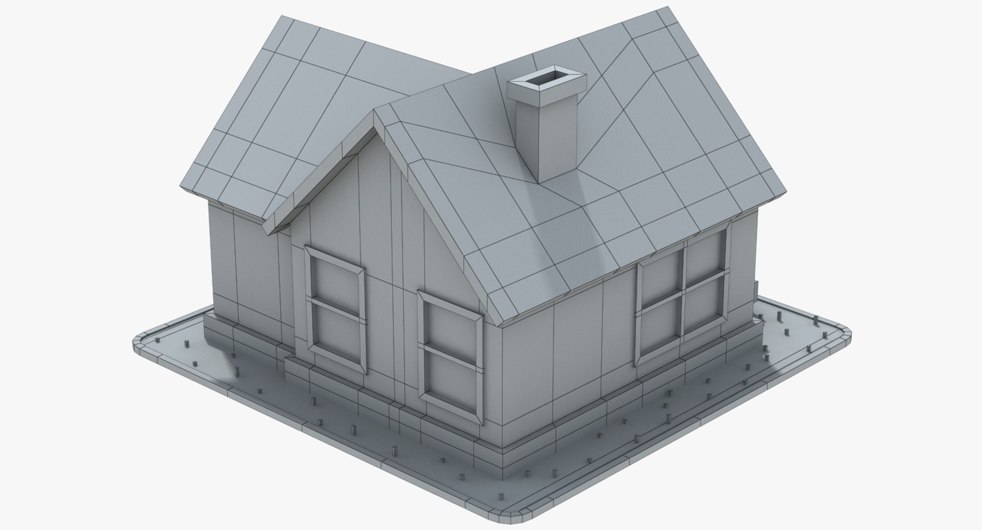 Cartoon House Model - TurboSquid 1257562