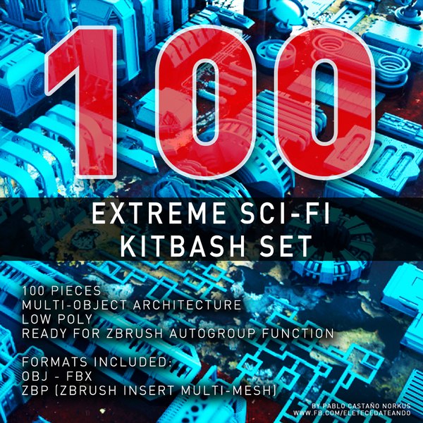 Mech kitbash set 3D - TurboSquid 1645484