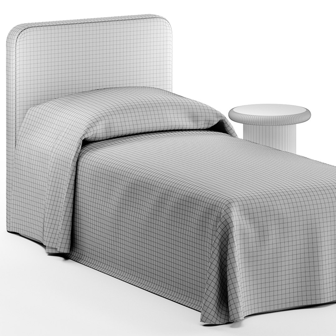 3D SINGLE BED 22 - TurboSquid 1847073